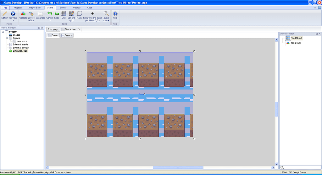 Tiled Objects and minor bugs - Bugs reports - GDevelop Forum