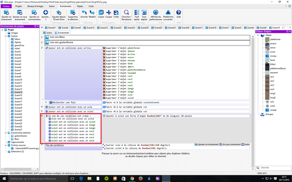 Probleme et question sur les performances de Gdevelop - Aide à la ...