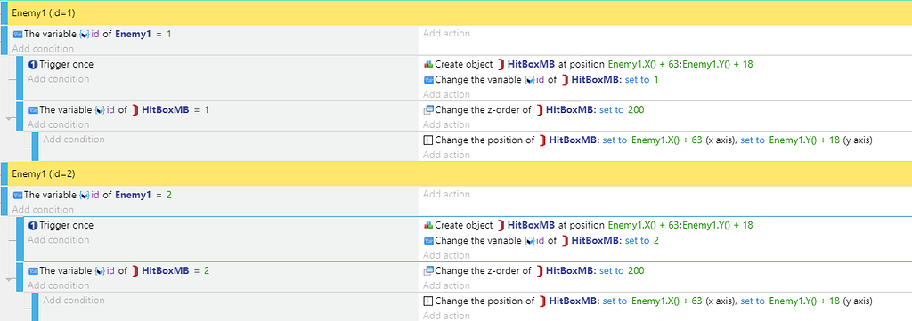 Repeat for two diffrent Object Instances - How do I...? - GDevelop Forum