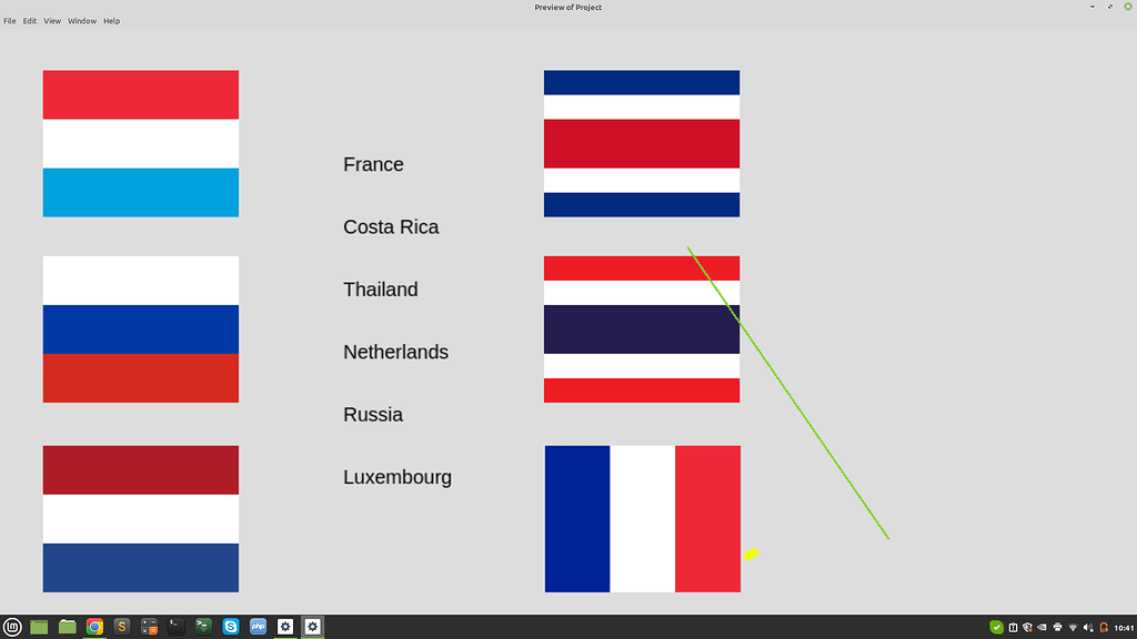 Draw a line between two objects like connect the dots - How do I ...