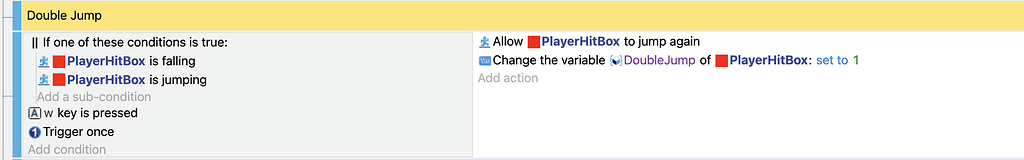 How to only limit 1 double jump per jump - How do I...? - GDevelop Forum