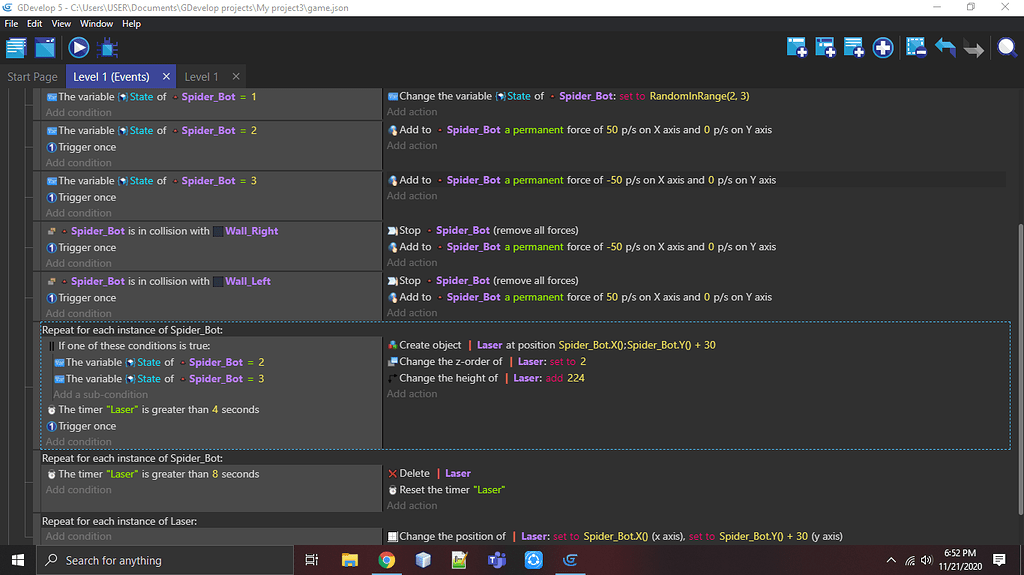 For Each Object Problem or Something Else? - How do I...? - GDevelop Forum
