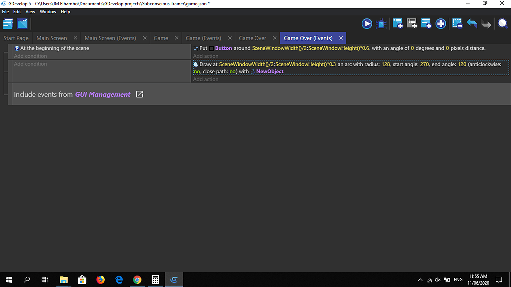 [Solved] Shape Painter - Close Path of Arc - Bugs reports - GDevelop Forum