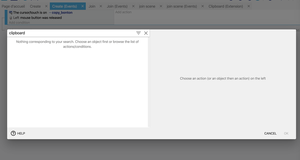 Where is clipbord - Bugs reports - GDevelop Forum