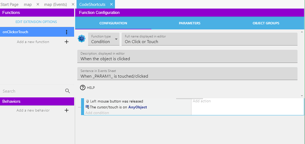 Simple on-click/touch function not working! - How do I...? - GDevelop Forum