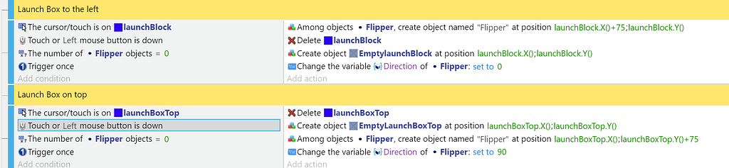 Same code functions differently - How do I...? - GDevelop Forum