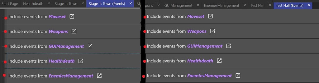 External events: two scenes, one problem [SOLVED] - How do I...? - GDevelop Forum