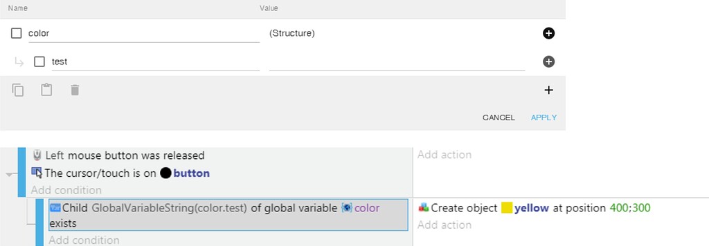 [Solved] Doubt creating object, structure variable - How do I...? - GDevelop Forum