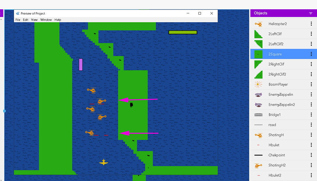 Enemy shooting not working properly - How do I...? - GDevelop Forum