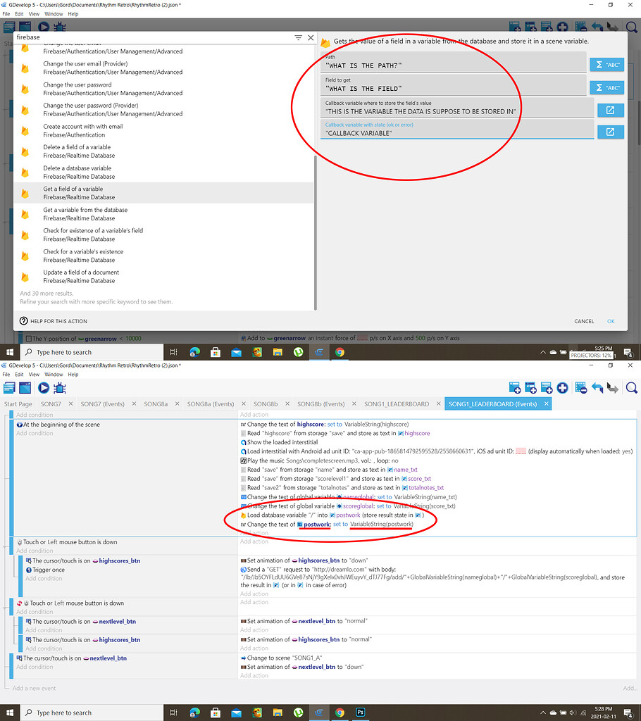 Issues with loading data from Firebase Realtime Database - How do I...? - GDevelop Forum