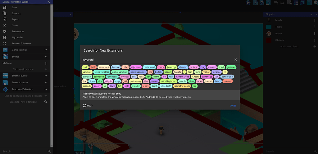 [Extension][Deprecated] Keyboard for mobile - Community - GDevelop Forum