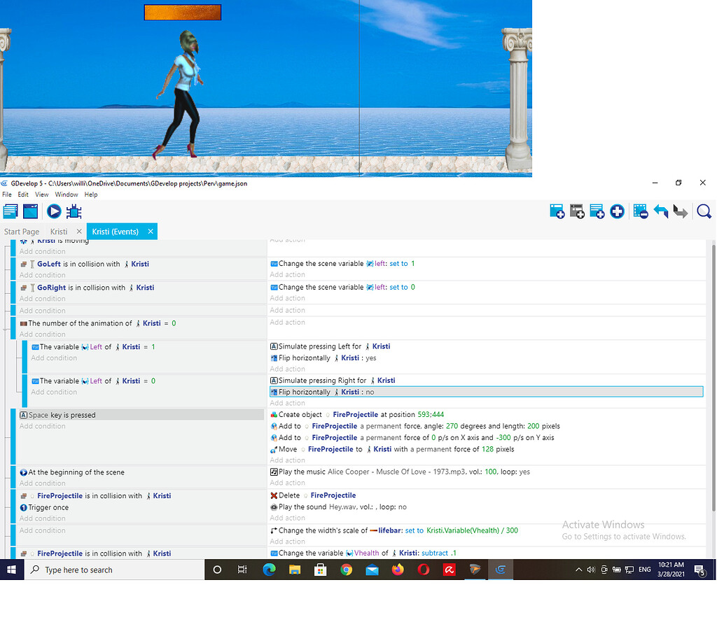 No collision between character & columns - GDevelop general - GDevelop Forum