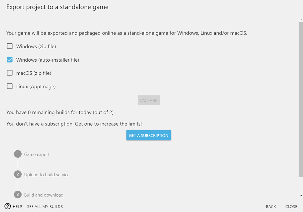 Bug With Exporting Game - Bugs reports - GDevelop Forum