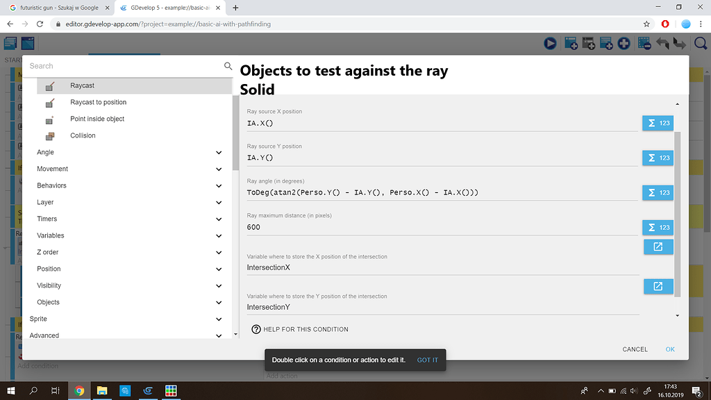 [Solved] Raycast - How do I...? - GDevelop Forum