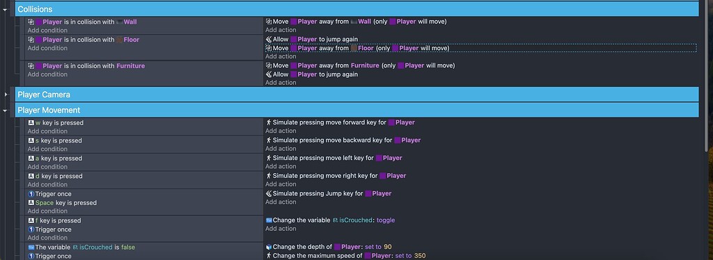 (Solved)Having issues with jump key not working - How do I...? - GDevelop Forum