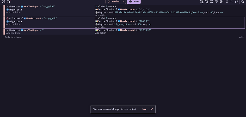 Trigger once condition is ruining everything - How do I...? - GDevelop Forum
