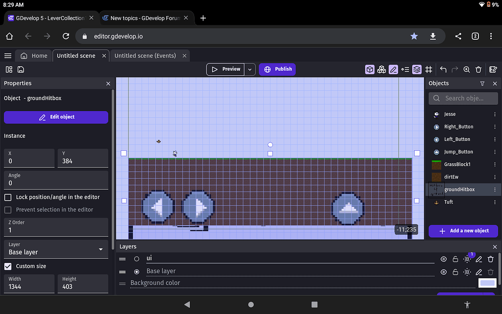 [SELF RESOLVED] Help! I made a game but when I preview it it just shows ...