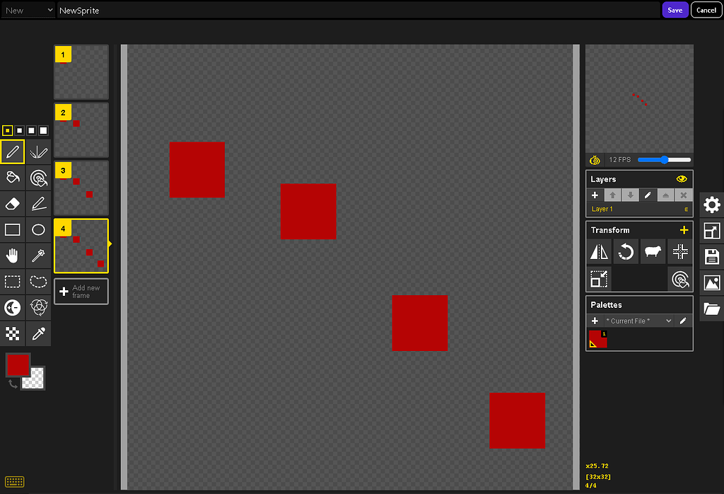 Gdevelop incorrectly saves animations made in Piskel - Bugs reports - GDevelop Forum