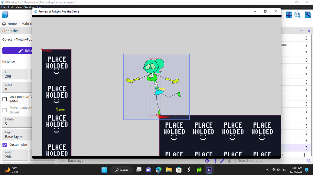 (Solved) How do I make a character play a balancing animation? - How do I...? - GDevelop Forum