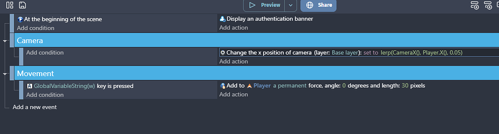 [SOLVED] Smooth camera movement - How do I...? - GDevelop Forum