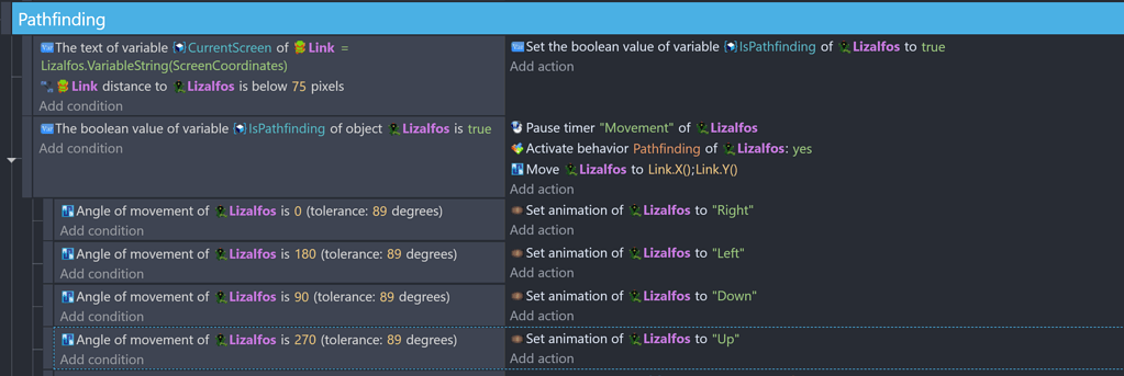 Animations not playing during Pathfinding - How do I...? - GDevelop Forum