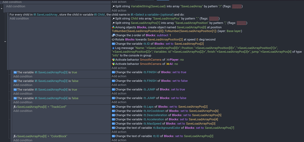 [CLOSED] Is it possible to further optimise my loading system events? - How do I...? - GDevelop ...