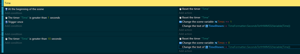 [SOLVED] Time Formatting reset - How do I...? - GDevelop Forum