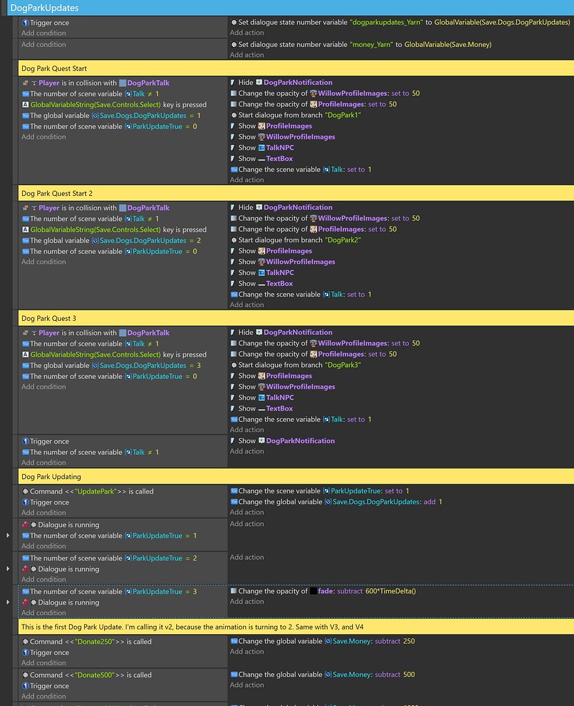 Yarn Freezing my game (SOLVED) - How do I...? - GDevelop Forum
