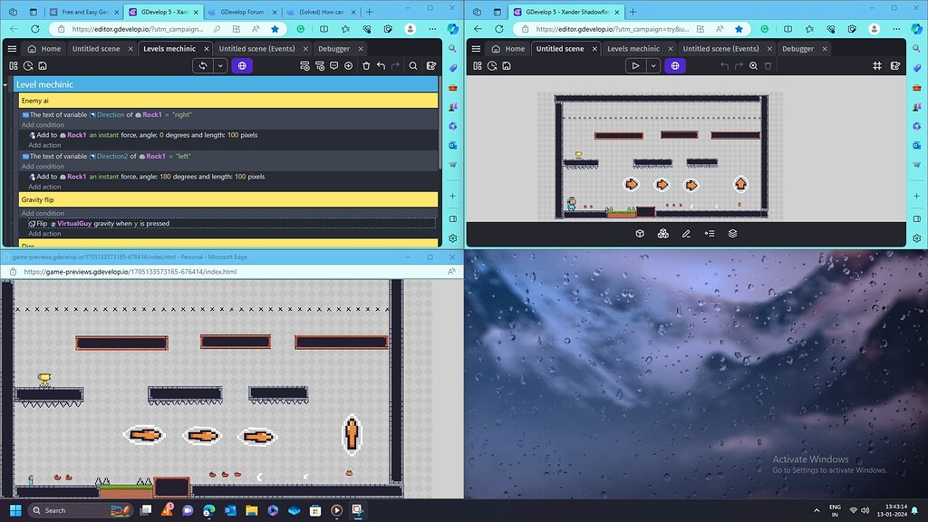 How can i fix this gravity issue (Update) - How do I...? - GDevelop Forum