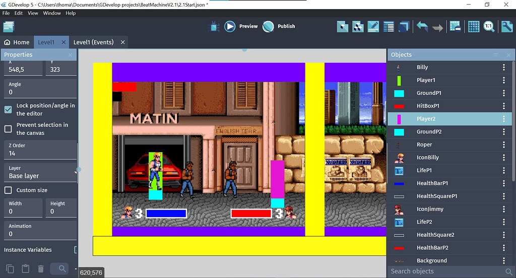 Top Down + Jumping - Beat'em Up system - 2 Players - How do I...? - GDevelop Forum
