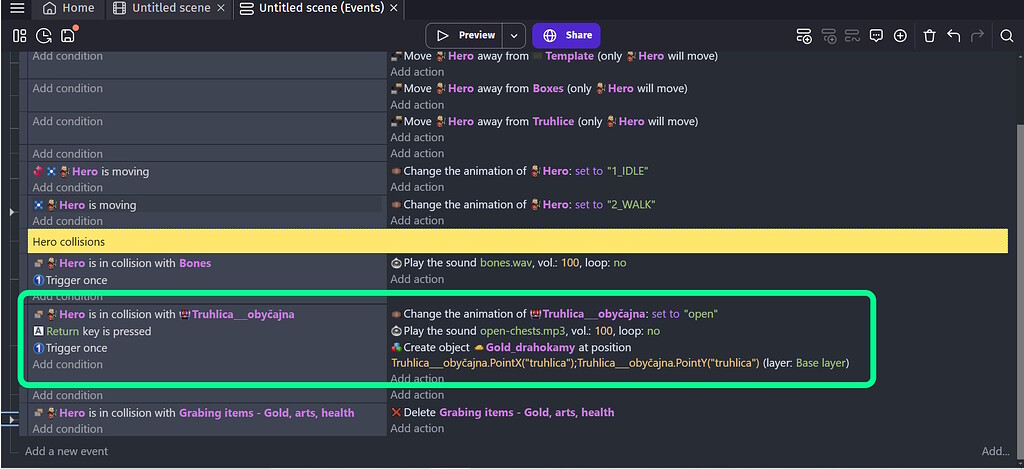 (Solved) Please, help me with chest problem - How do I...? - GDevelop Forum