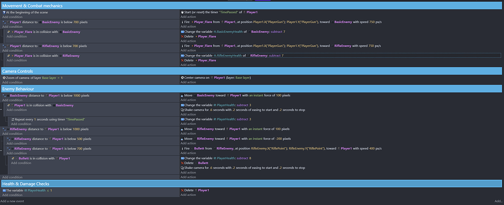 Bullets & Flare have stopped colliding and dealing damage - How do I ...