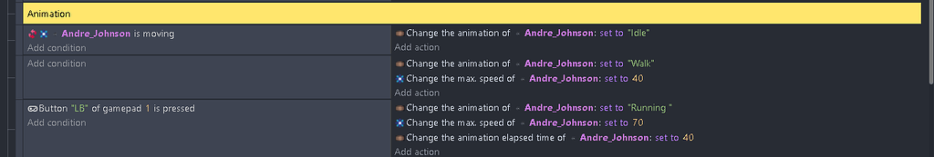 How to swithch between to different Animation - GDevelop general - GDevelop Forum