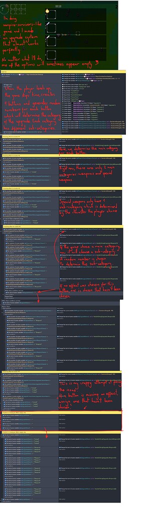 Randomized upgrade system with weighted choices - How do I...? - GDevelop Forum