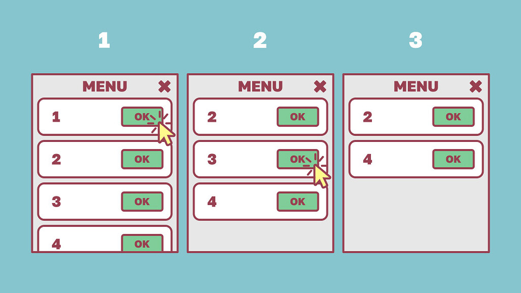 How to make an upgrade menu where items disappear after purchase and ...