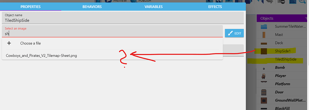 Make Tiled sprite ot of my excisting sprites? - How do I...? - GDevelop ...