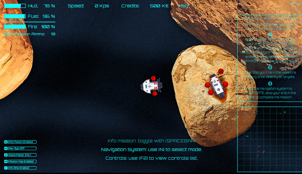 G•Space, top down space simulation - Games showcase - GDevelop Forum