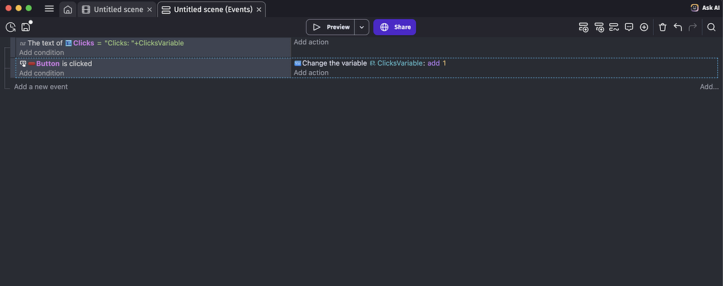 Button States Error - Bugs reports - GDevelop Forum