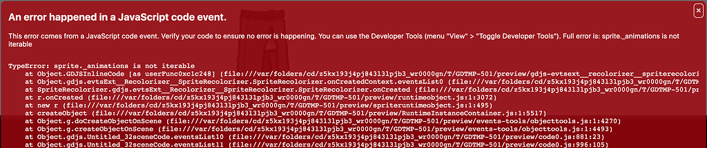 Recolorizer bug it seems - Bugs reports - GDevelop Forum