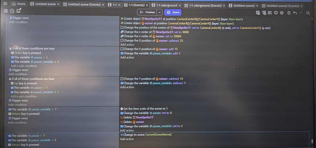 Pause/unpause with the same key not working - How do I...? - GDevelop Forum