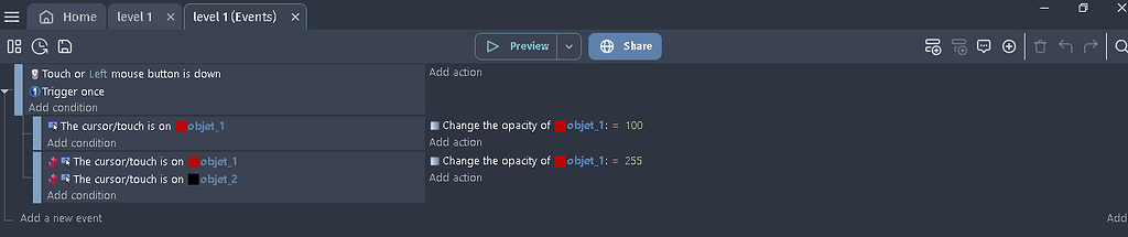 Problem object opacity - How do I...? - GDevelop Forum