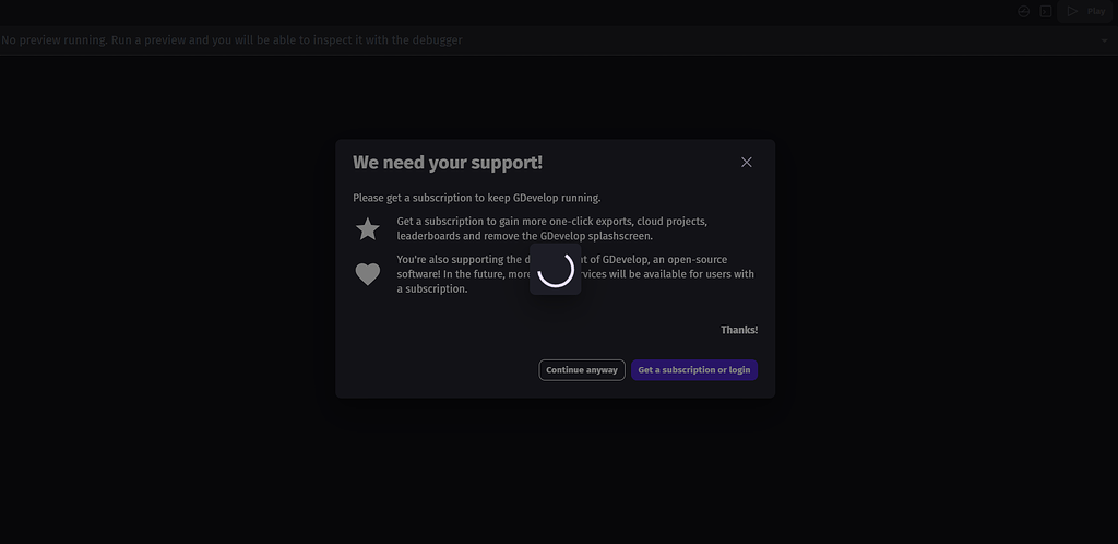 Preview not working keeps looping - How do I...? - GDevelop Forum