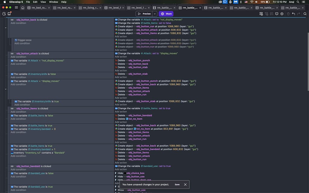 [Solved] Back Button Not Working - How do I...? - GDevelop Forum