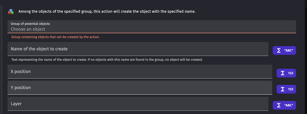 How I I Create The Object Group That Is Needed By Create An Object From Its Name How Do I