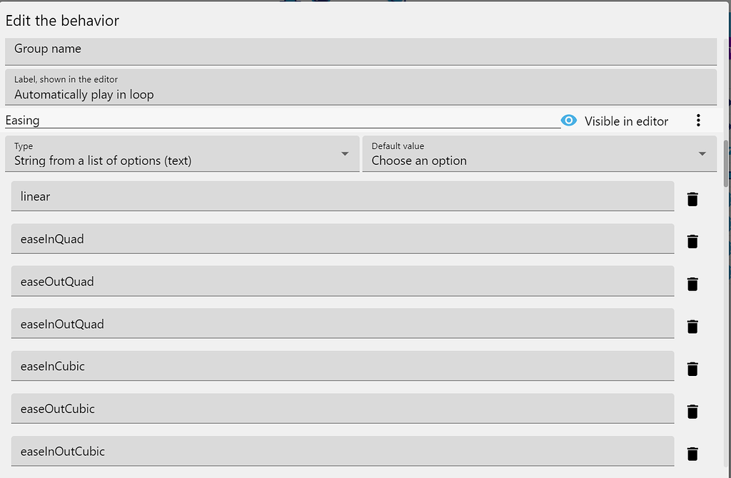 Add tween easings to extension behavior properties - How do I...? - GDevelop Forum
