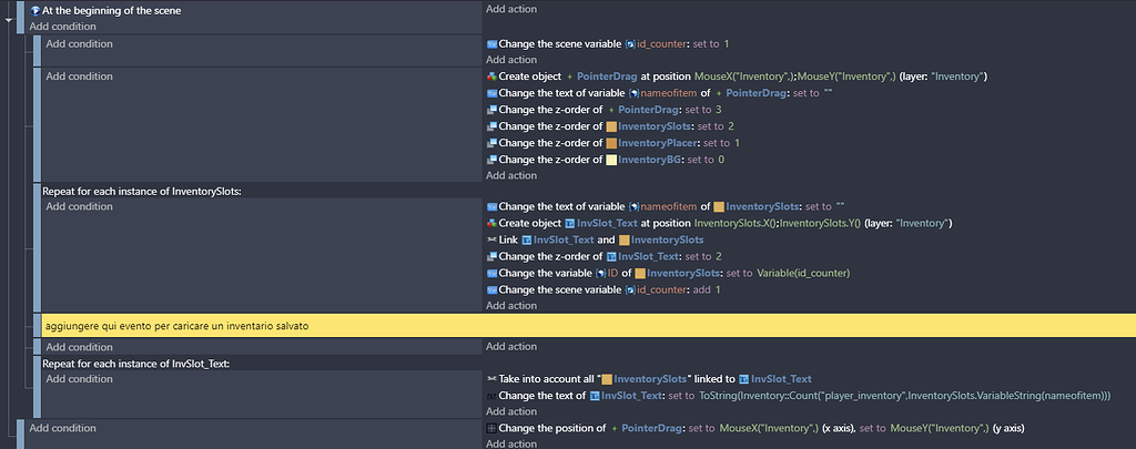 [SOLVED]Issue with the Inventory System - How do I...? - GDevelop Forum