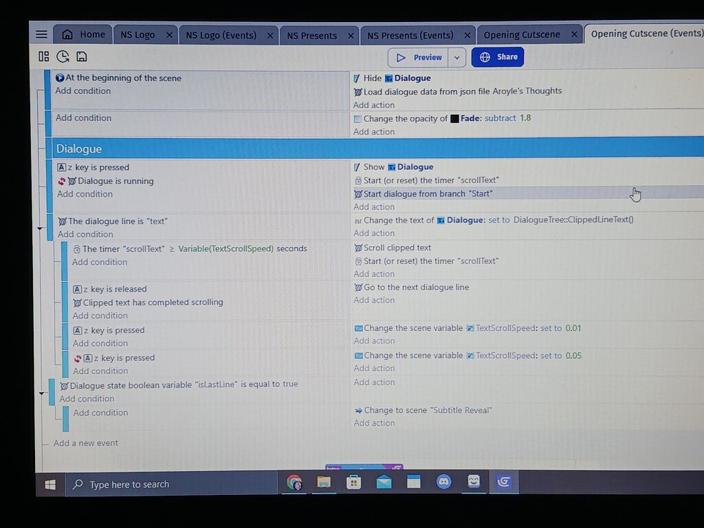 (SOLVED - kinda) Prevent Dialogue from looping in Yarn - How do I...? - GDevelop Forum