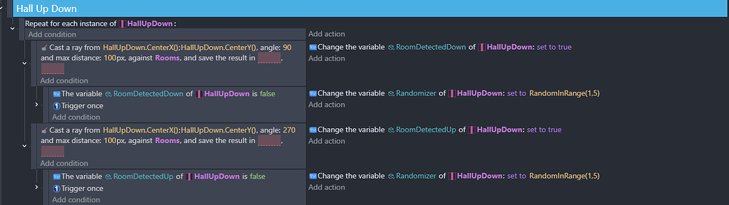 [Solved] Raycast not detecting when against group - How do I...? - GDevelop Forum