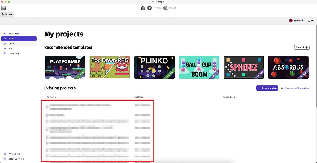 Custom thumbnails in "existing projects" list - Feature requests - GDevelop Forum