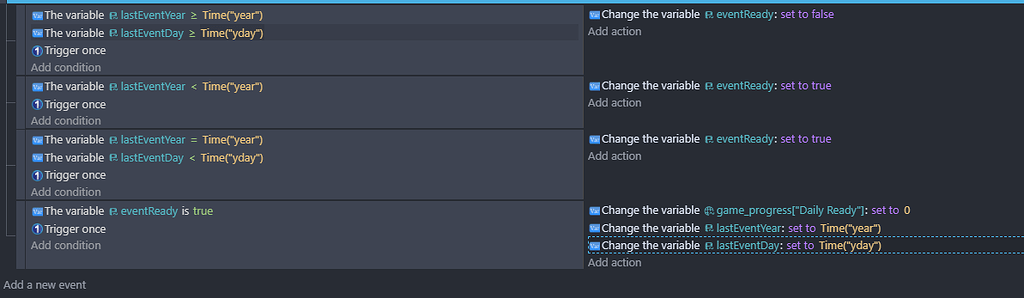 Resetting Global variables daily - How do I...? - GDevelop Forum